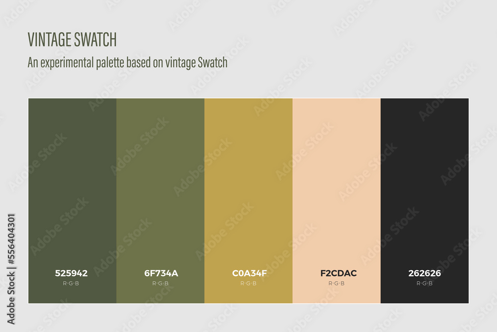 Photo & Art Print Vintage Swatch . An experimental color palette for ...