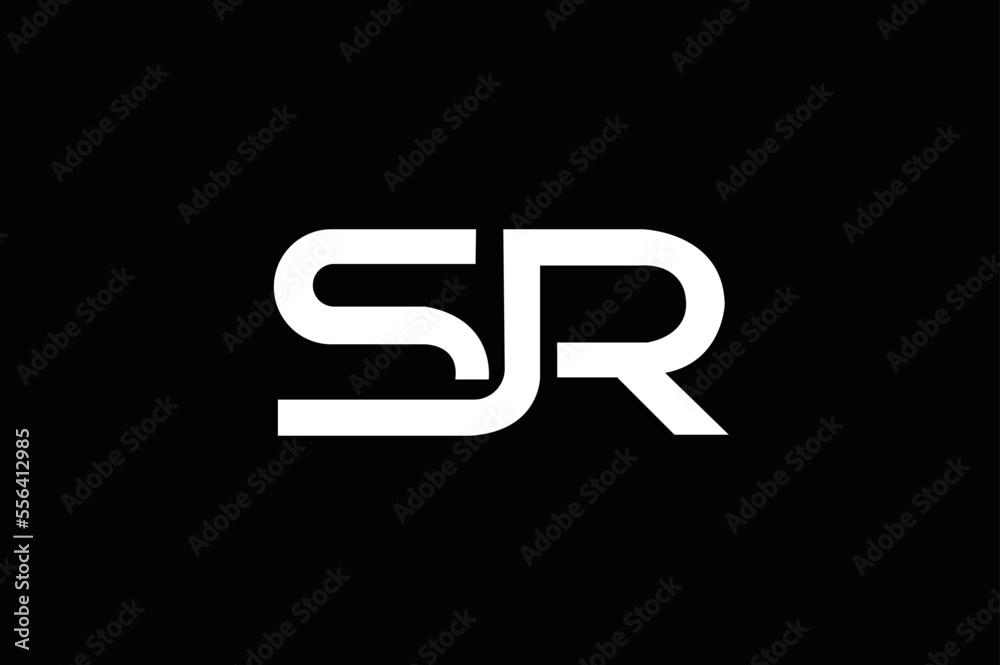 SR Letter Logo Design. Creative Modern S R Letters icon vector ...