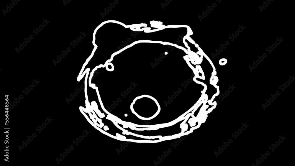 Vidéo Stock White Highlight Elements. Doodle loop animation. doodle ...