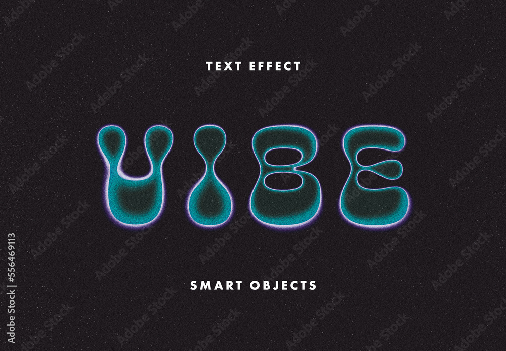 Funky Text Effect Mockup Stock Template | Adobe Stock