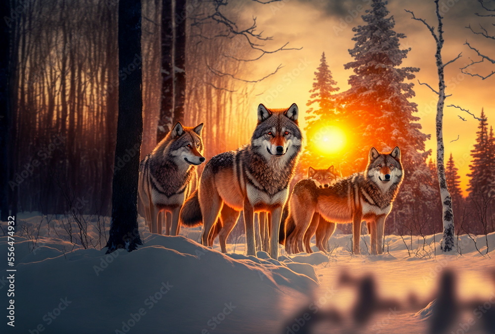 Wolf Pack Wallpaper Desktop