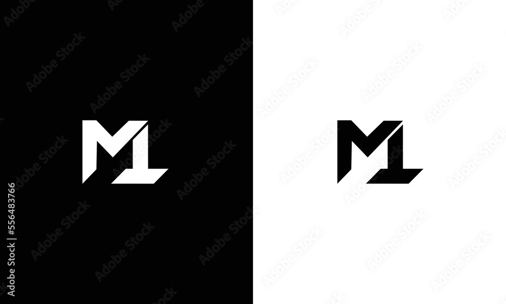 MT logo design concept with background. Initial based creative minimal ...