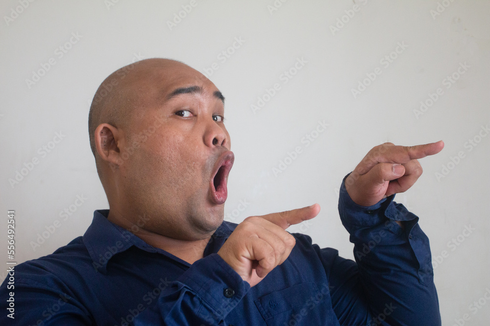 Fat Guy Yawning