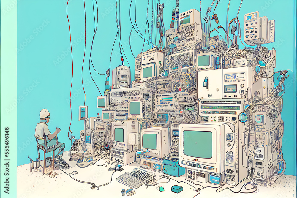This eye-catching illustration showcases the overwhelming presence of ...