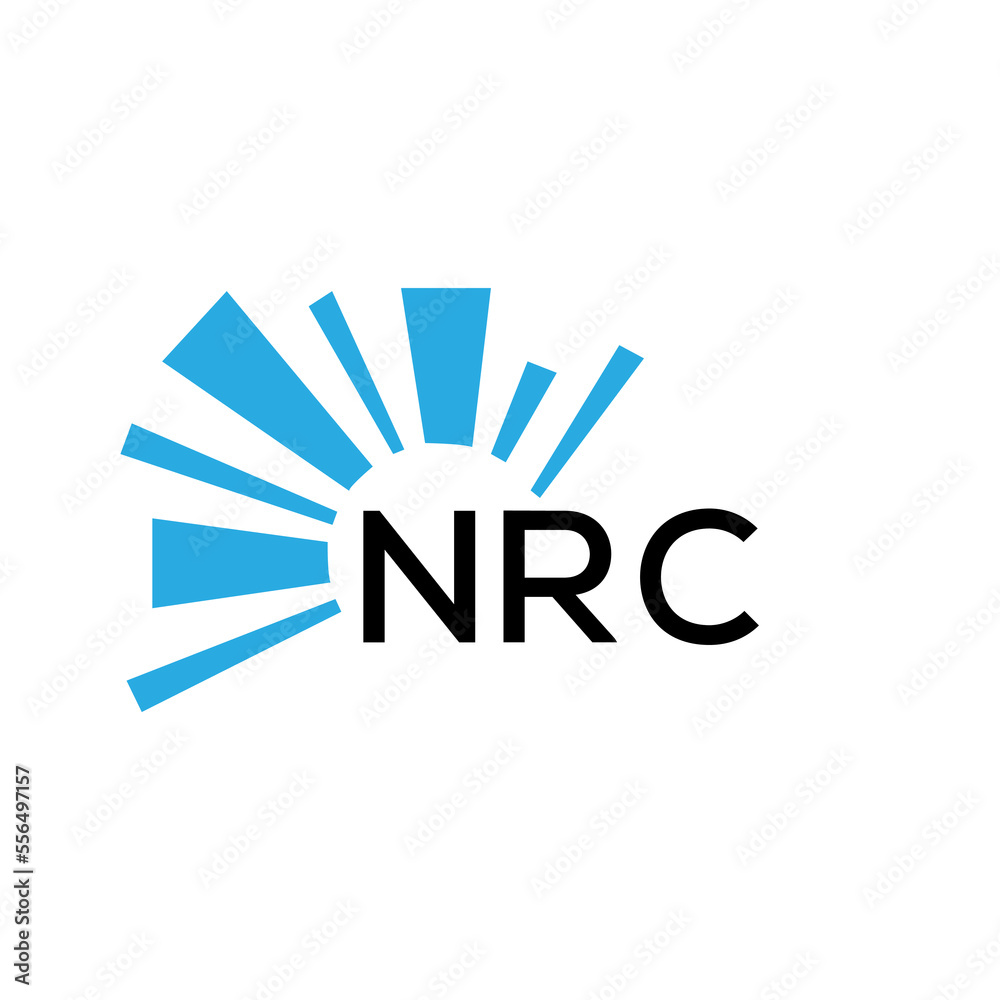 NRC letter logo. NRC blue image on white background and black letter ...