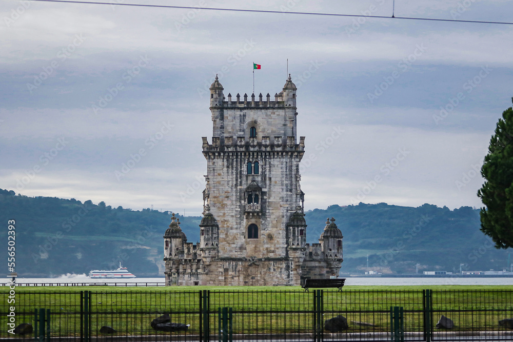 Vista parcial da Região turistica de Belém, Lisboa, Portugal. Stock ...