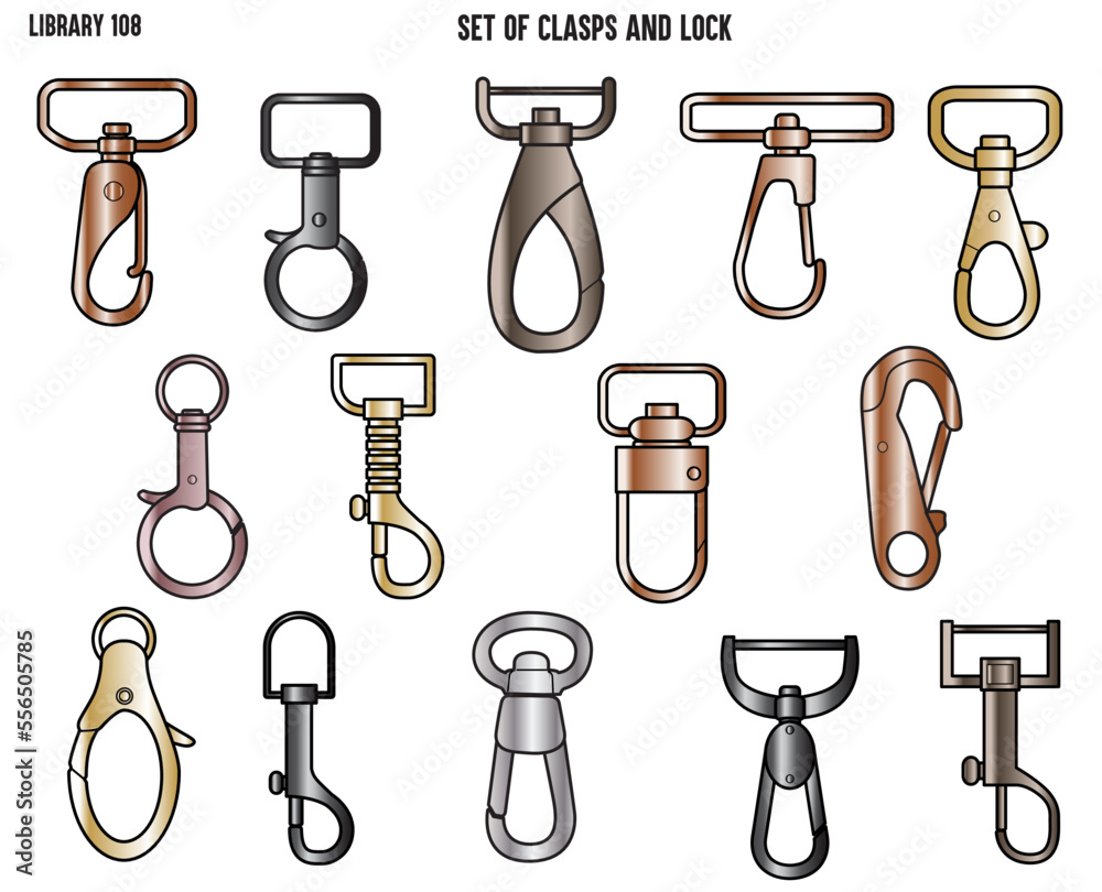 CLASPS, ACCESSSORIES FASTNERS BAGS FASTNERS, BACKPACK FASTNERS AND LOCK ...