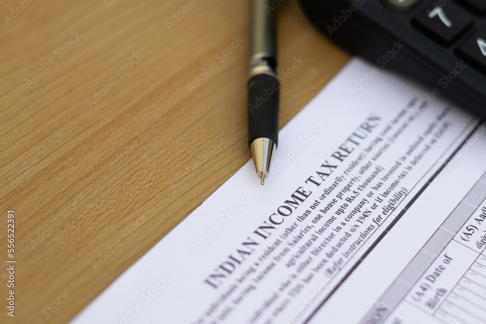 indian income tax return form 2023 Stock Photo | Adobe Stock