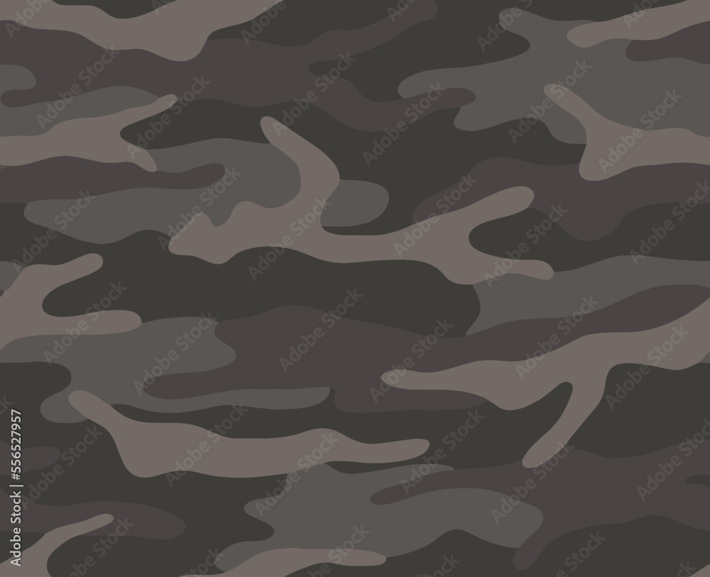 Full seamless military camouflage dark texture skin pattern vector for ...