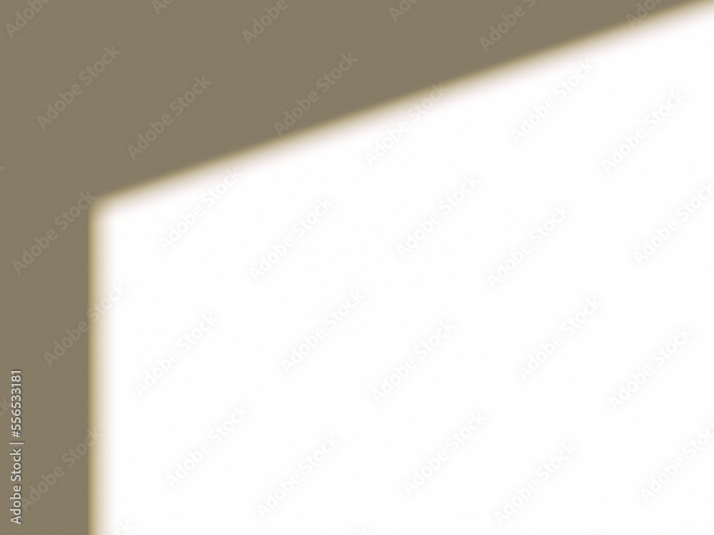 Organic drop diagonal shadow on a white wall, overlay effect for photo ...