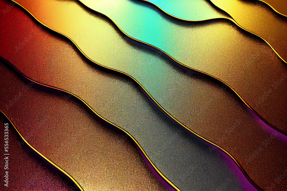 Seamless liquid metal rainbow texture | Generative Art Stock ...