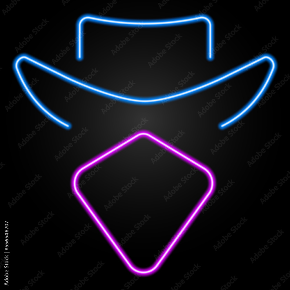 bandit neon sign, modern glowing banner design, colorful modern design ...