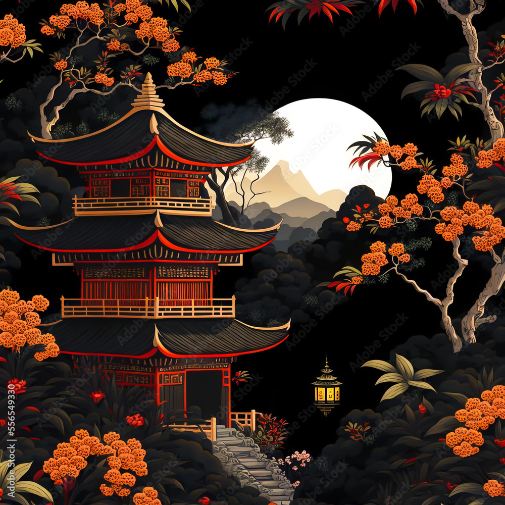 Japanese style background. Japan culture background for design. Travel ...