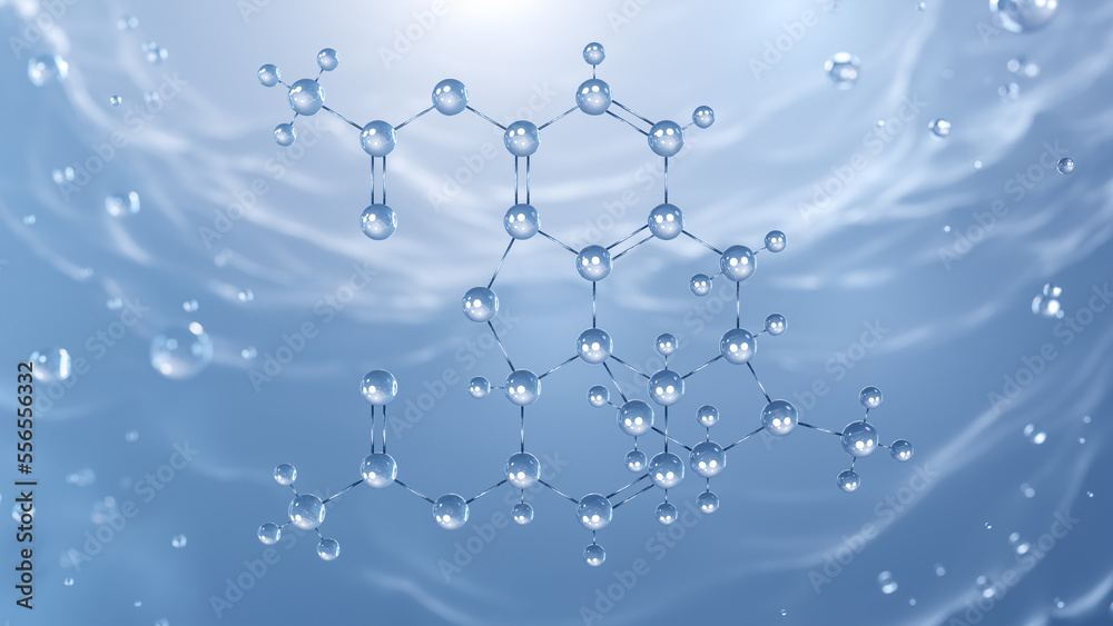 heroin molecular structure, 3d model diamorphine, structural chemical ...