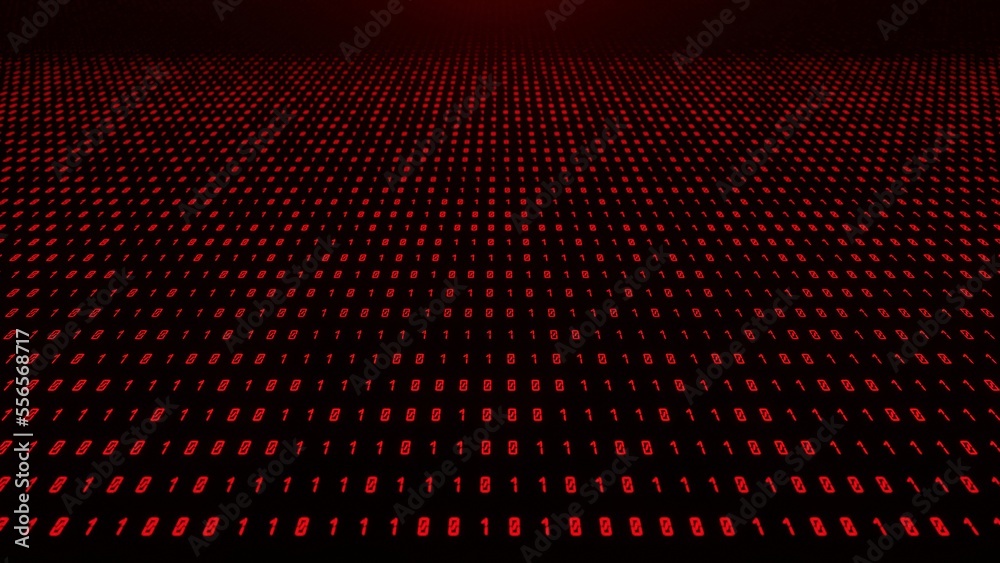 Binary Code Zeros And Ones On Screen Programming Concept Coding Background Matrix Stock