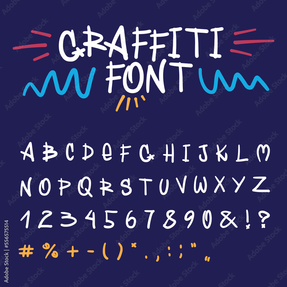 Hand written letter. Letters of English and Latin. Handdrawn vector ...