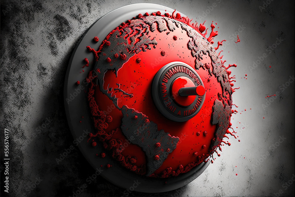 Red Button Concept. Created with Generative AI Technology Stock ...
