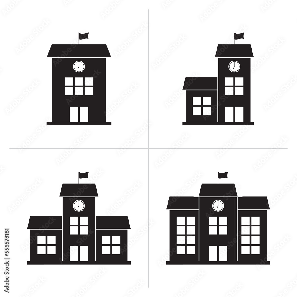 High School Building Icon