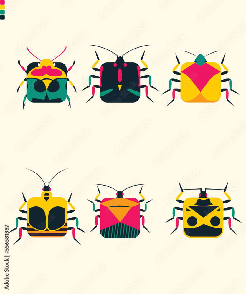 Cartoon vector illustration in modern flat style Stock Vector | Adobe Stock