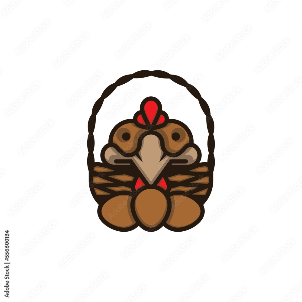 Vector Illustration Cartoon Shopping for Chickens and Eggs, suitable ...