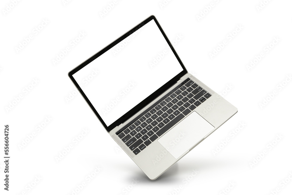 Desktop computer macbook laptop, 3d realistic rendering screen mockup ...