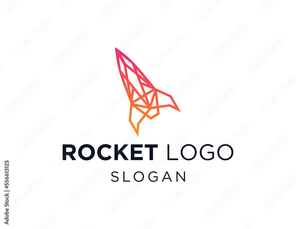 Logo about Rocket on a white background. created using the CorelDraw ...