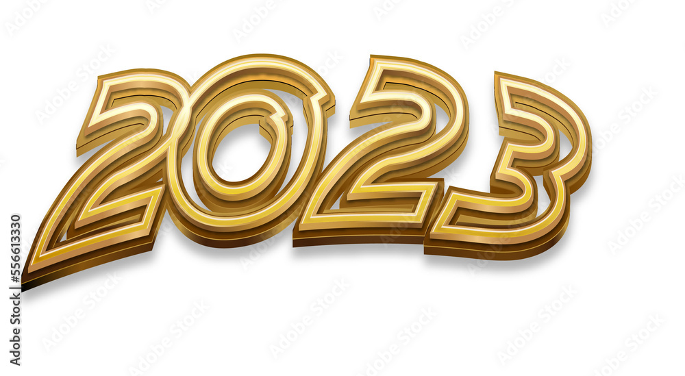 logo design for new year 2023 which is use for different places Stock ...