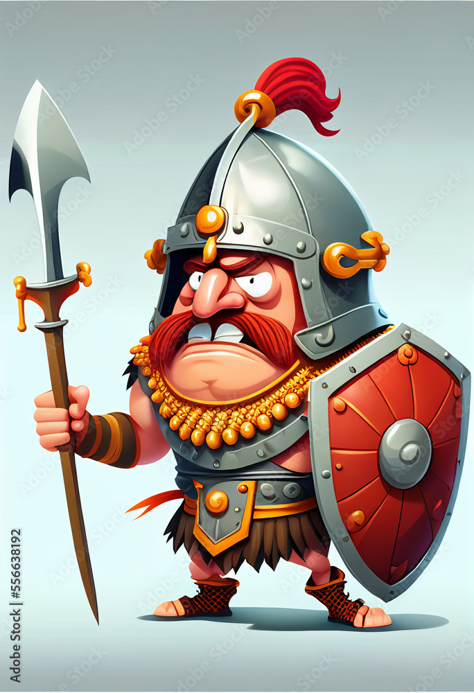 Knight Of Templar Cartoon Illustration Stock Illustration Adobe Stock