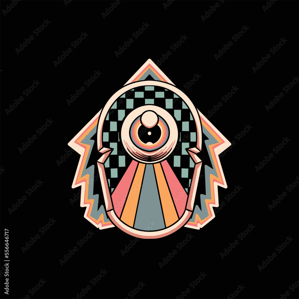 liminal space trippy vector design Stock Vector | Adobe Stock