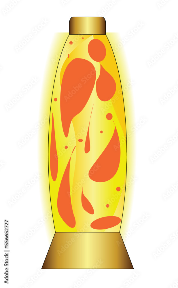 Lava Lamp Cartoon Stock Vector | Adobe Stock