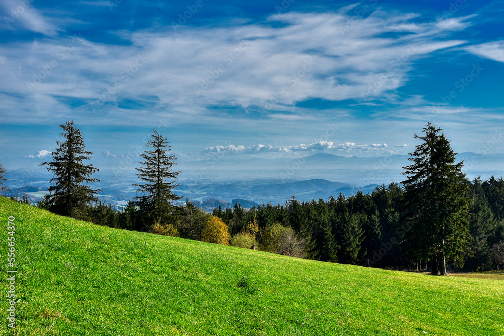 Oberösterreich, Lichtenberg, Mühlviertel, Aussicht, Fernsicht ...