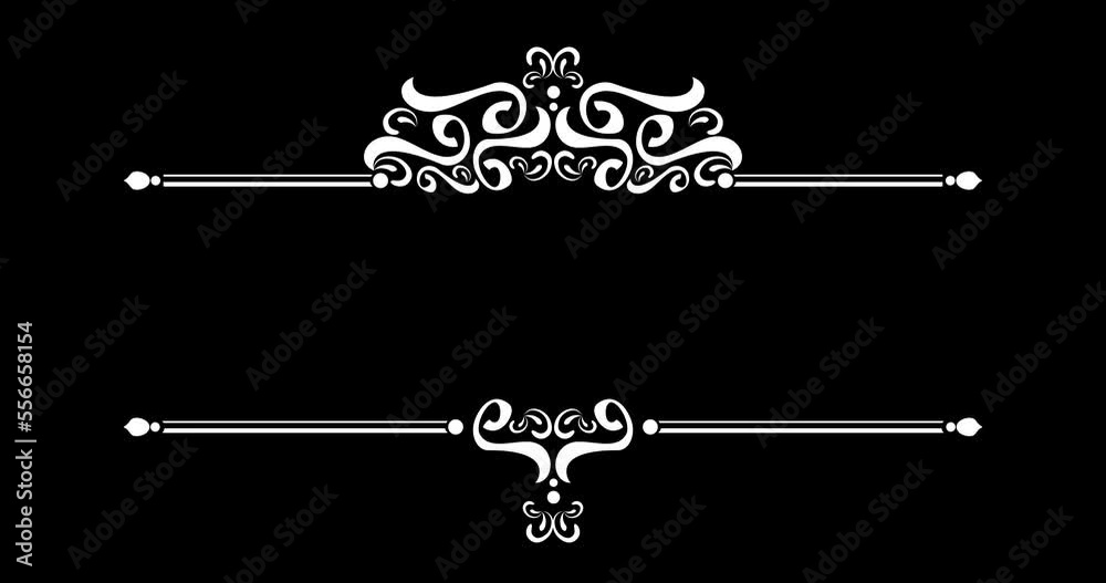 Vintage Title Border Frame For Design Elements lower third Animation on ...