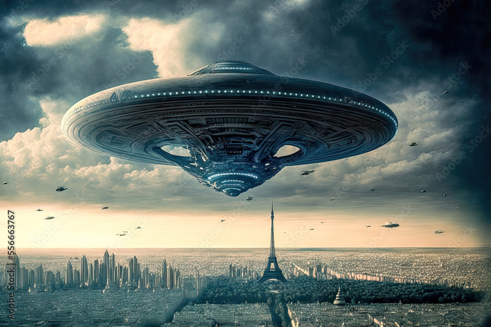 UFO Raumschiff Aliens Fliegende Untertasse Ausserirdische Invasion ...