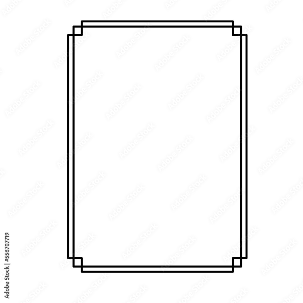 Certificate line frame border Stock Vector | Adobe Stock