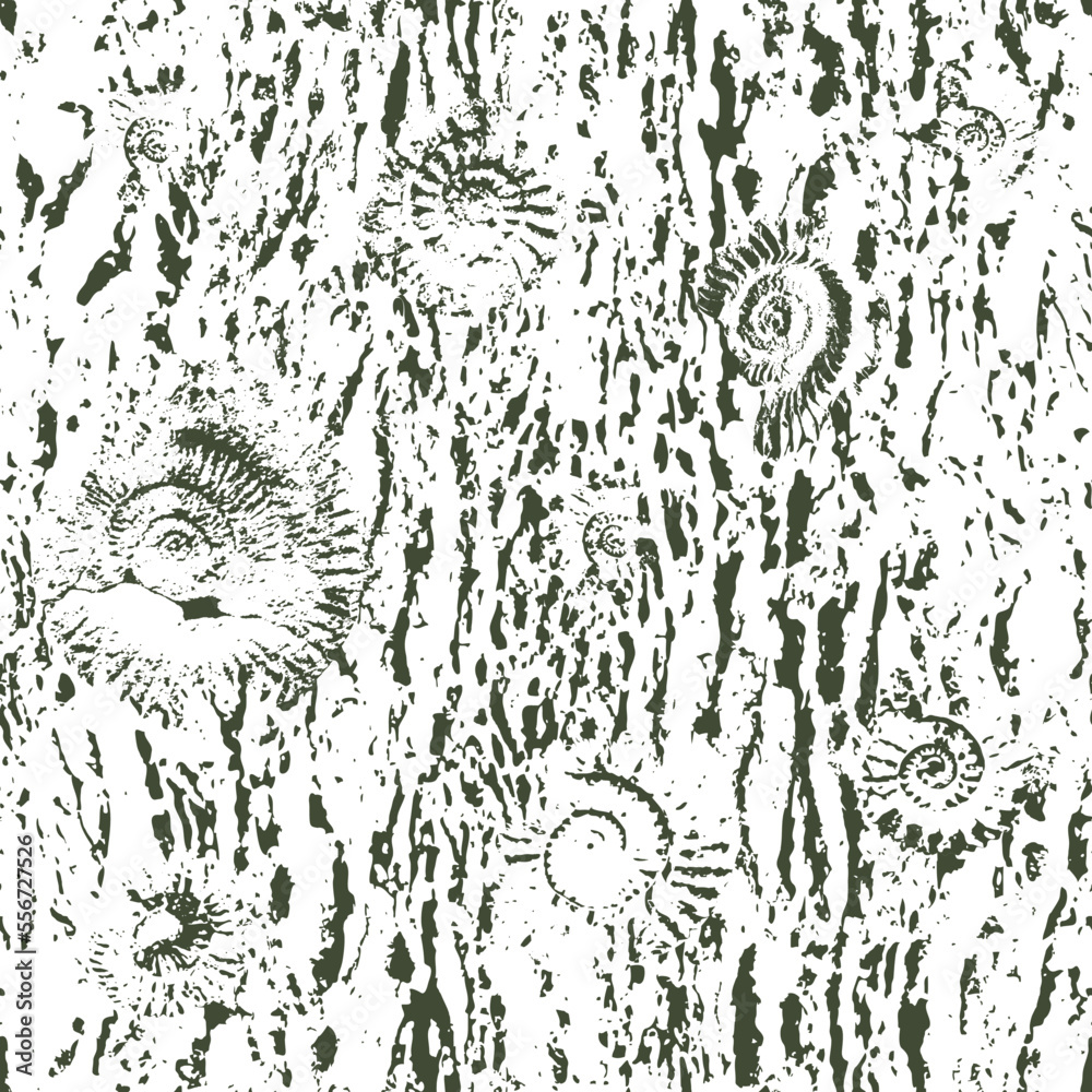 vector seamless pattern background with sea stone texture with imprints ...