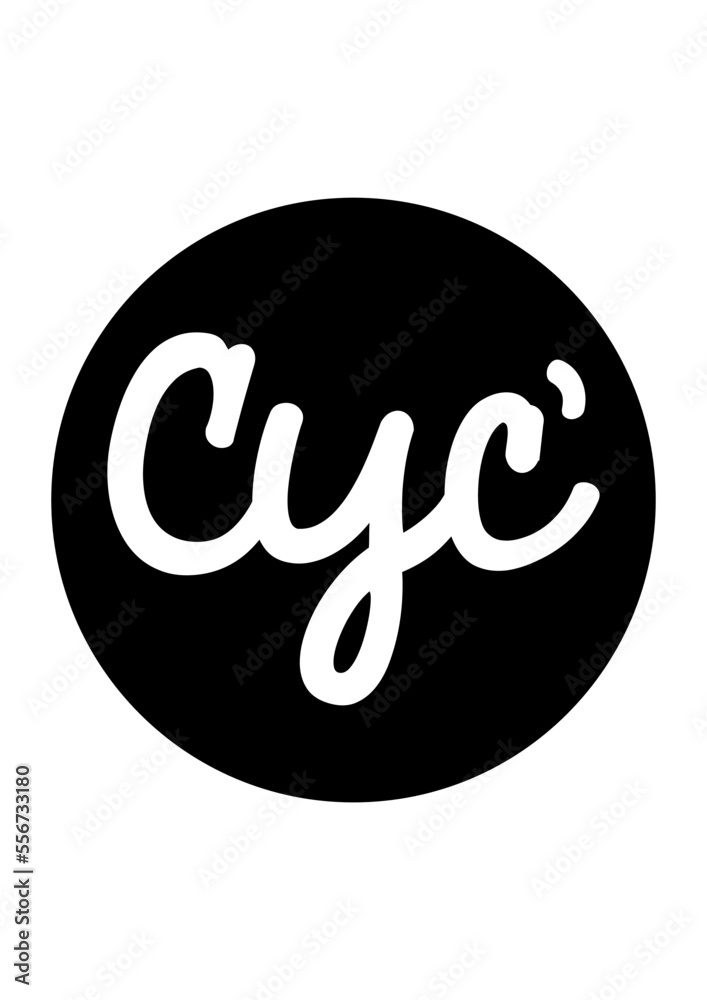 cycle club logo , cyc Stock Vector | Adobe Stock