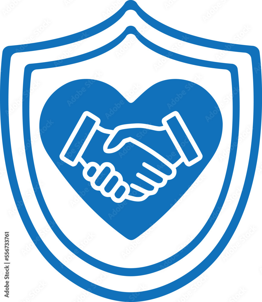 Handshake Icon Blue