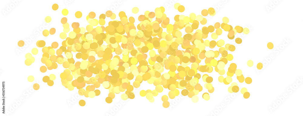 Gold confetti background, isolated on transparent background Stock ...