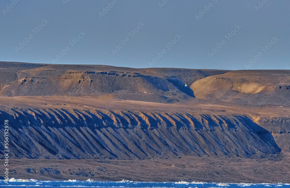 Rock formations creating plateaus across the northern landscape with a ...