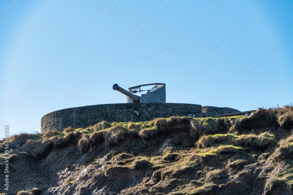 'Disappearing Gun', Grade II-listed turret structure, South Shields ...