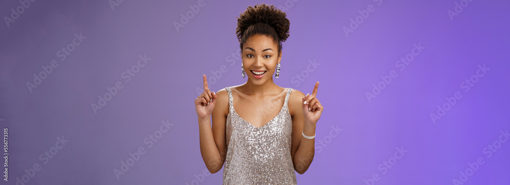 Girl dress-up prom waiting boyfriend pick-up limo. Elegant african ...