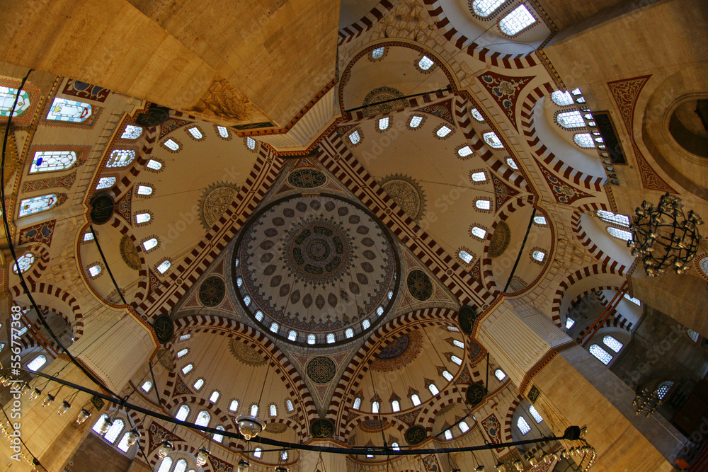 Sehzade Mosque, located in Istanbul, Turkey, was built by Mimar Sinan ...