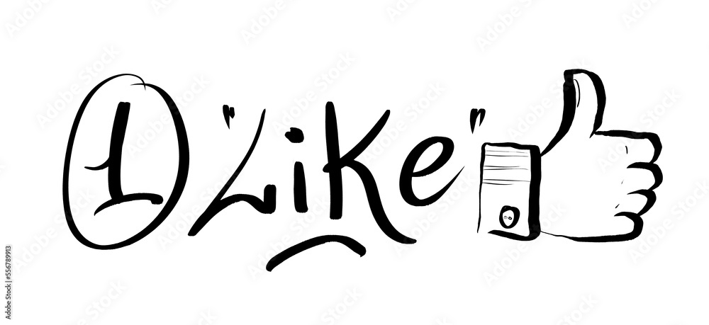 arriba like, dale un like, dibujo de pulgar hacia arriba para marcar un ...