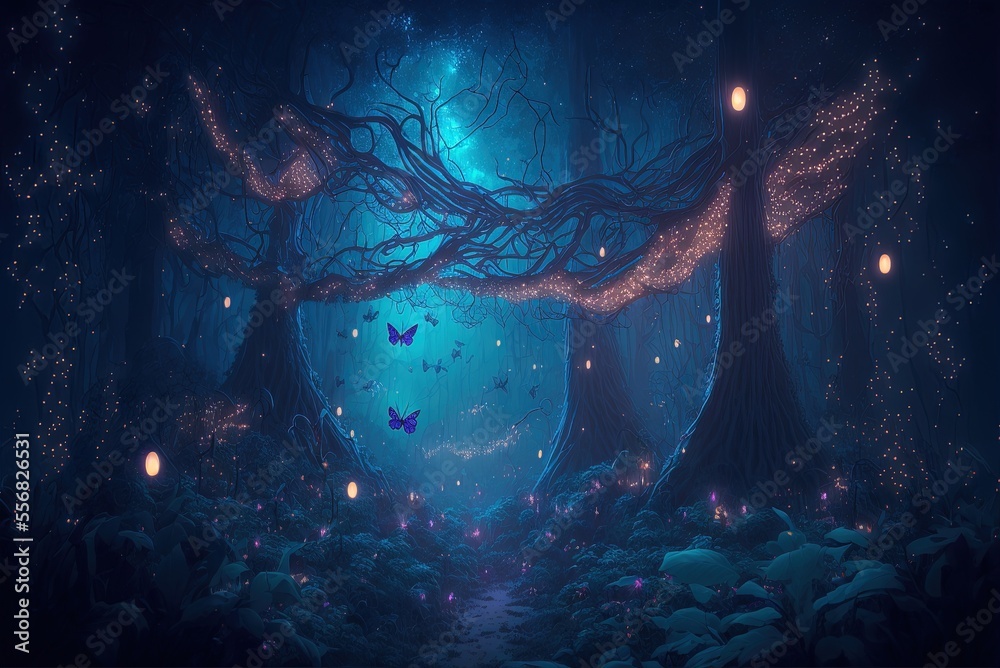 In this example, a neural network illustrates a fanciful, magical ...