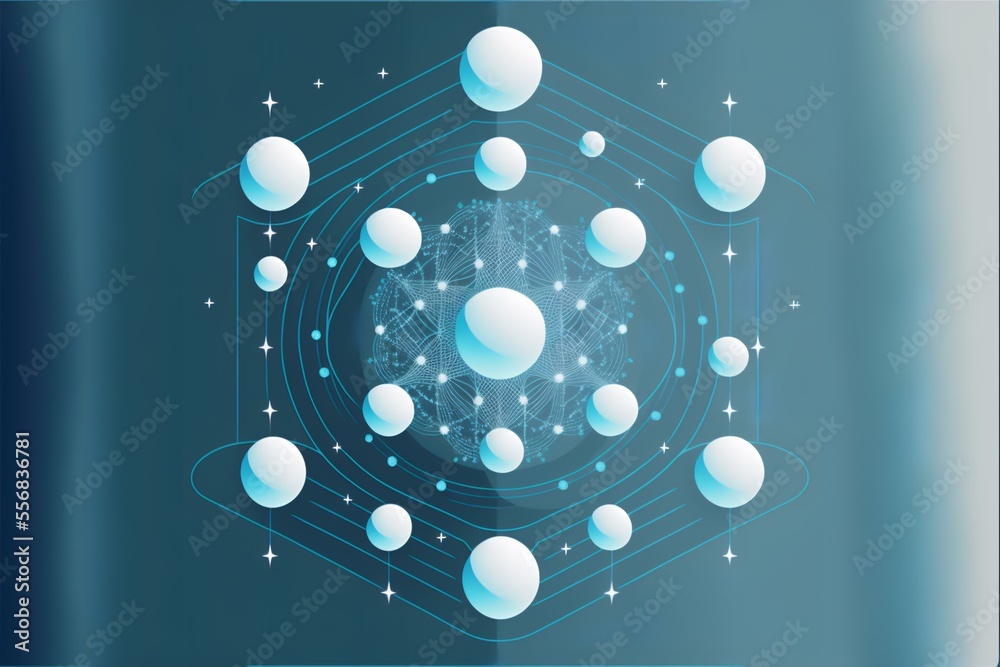 crystal grid with psychic waves emanating from the crystals, DIGITAL ...