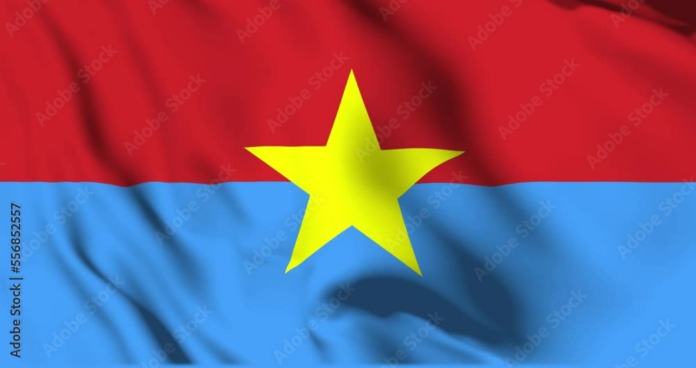 The flag of the Viet Cong, adopted in 1960, is a variation on the flag ...