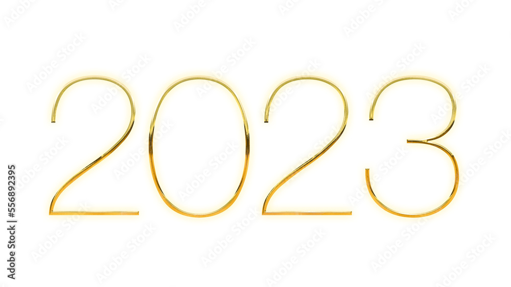 2023 happy new year golden transparent png . happy new year calligraphy ...