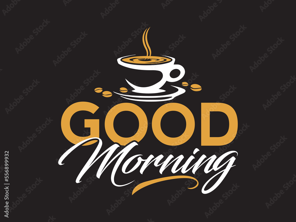 Good morning typography. Stock Vector | Adobe Stock