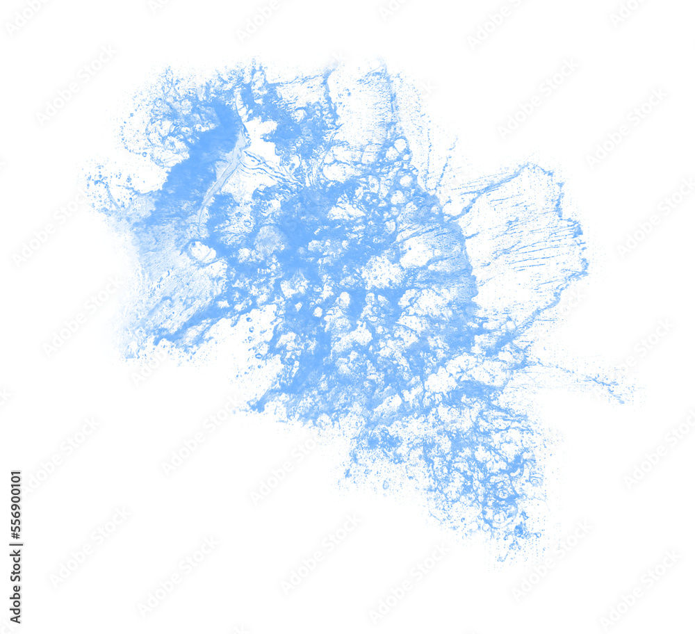 Blue water splash isolated on transparent background. Royalty high ...
