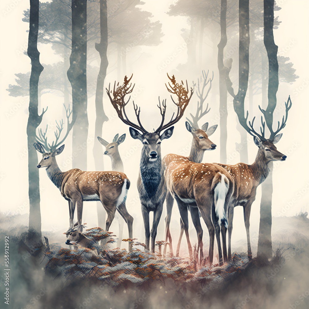 Forest Guides Stock Illustration | Adobe Stock